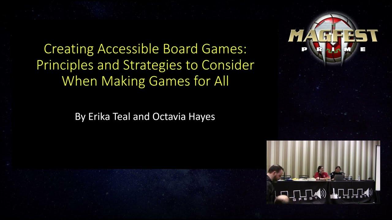 MAGFest 2024: Creating an Accessible Board Games - YouTube