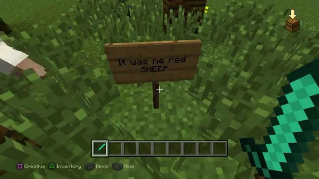 Minecraft RED SHEEP - YouTube