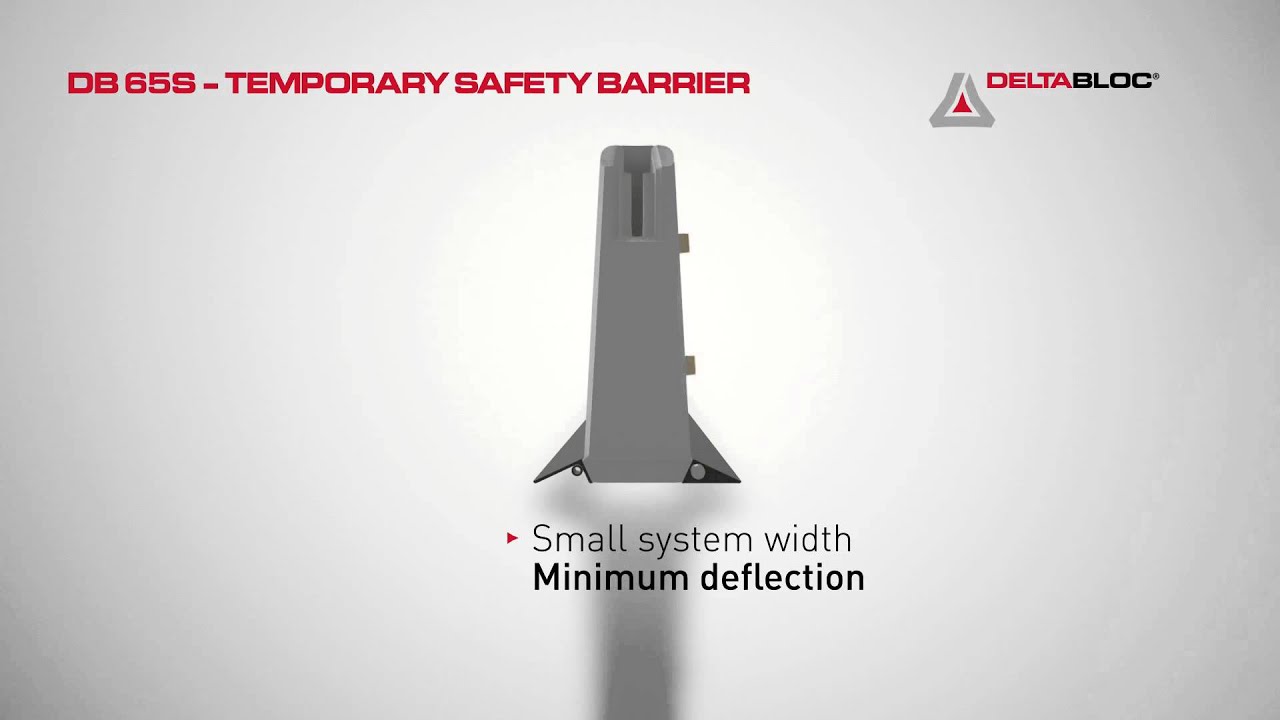 DELTABLOC® DB 65S - Temporary Safety Barrier - YouTube