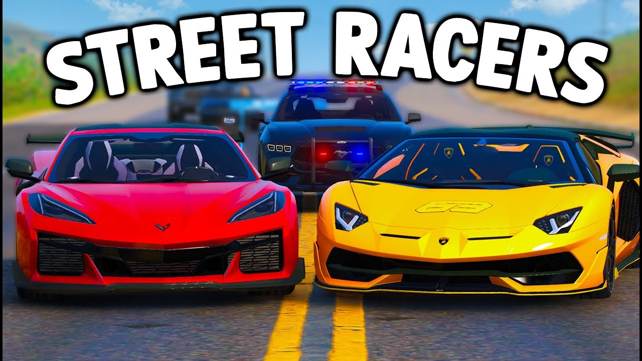 Illegal Supercar Street Racing VS Cops In GTA 5 RP - YouTube