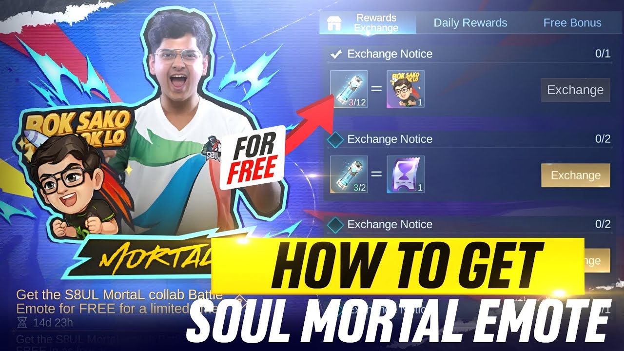 HOW TO GET SOUL MORTAL EMOTE ? LOGIN AND CLAIM YOUR EMOTE! - YouTube
