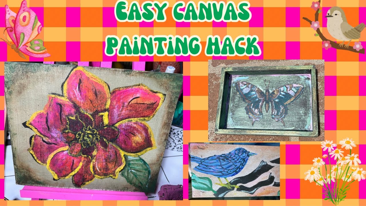Easy Canvas Painting Hack - YouTube
