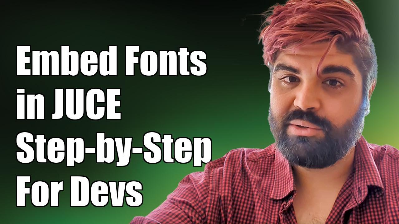 How to Embed Fonts in JUCE: A Step-by-Step Guide for Developers - YouTube