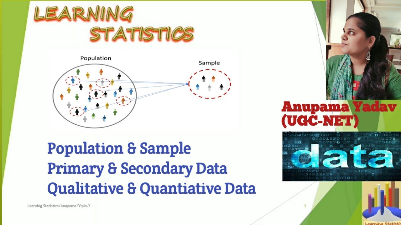 What is Population and Sample- Data and its types- qualitative ...