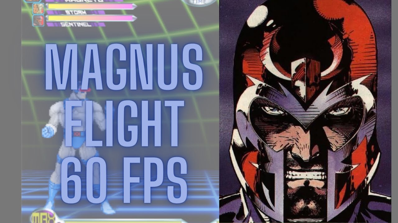 MvC2 - Magneto Basic Flight Combo 60FPS - YouTube