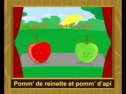 Pomme de reinette et pomme dapi, Comptine pour enfants et bébés - YouTube