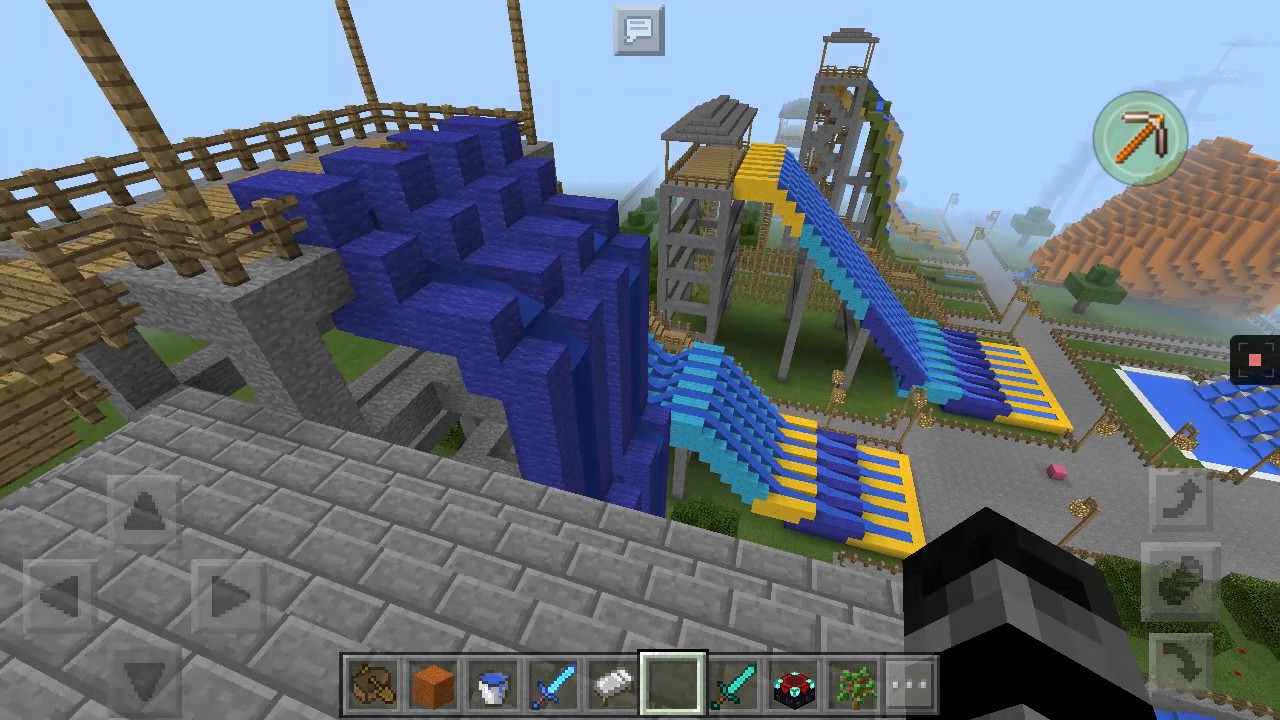 Minecraft Water park tour!!! - YouTube