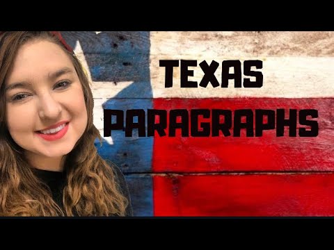 TEXAS Paragraphs - YouTube