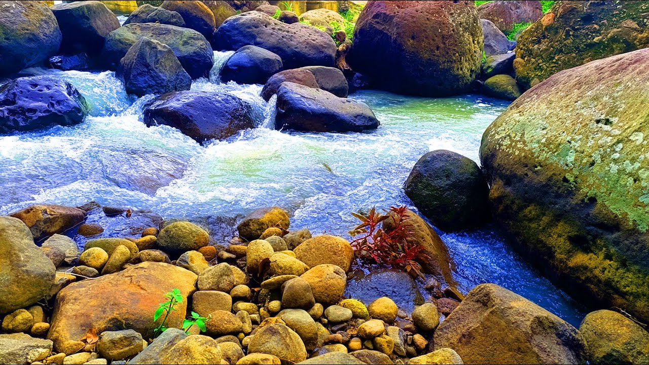 Relaxing Nature Sounds for Sleeping - 💕 Small River With Soothing ...