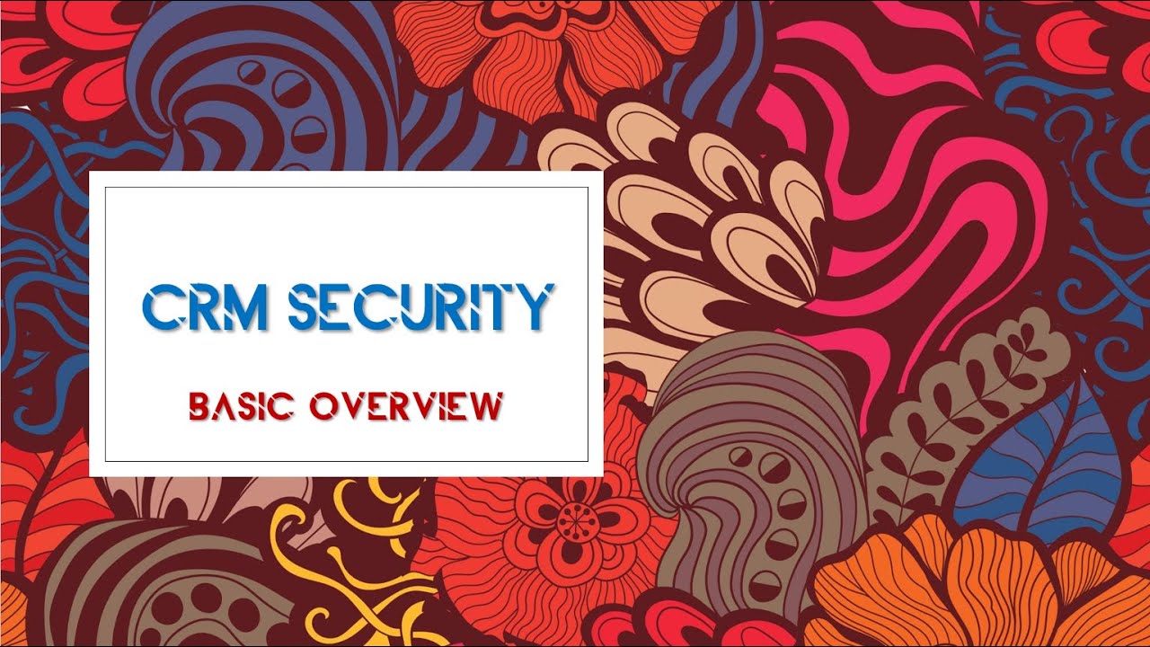 CRM Security Basic Overview (Old Video) - YouTube