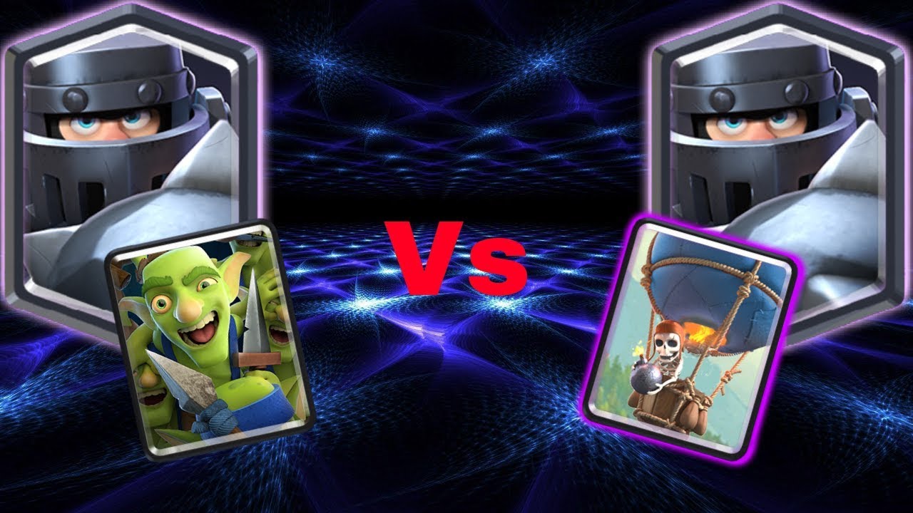 Mega Knight Balloon Vs Mega Knight Bait Clash Royale - YouTube