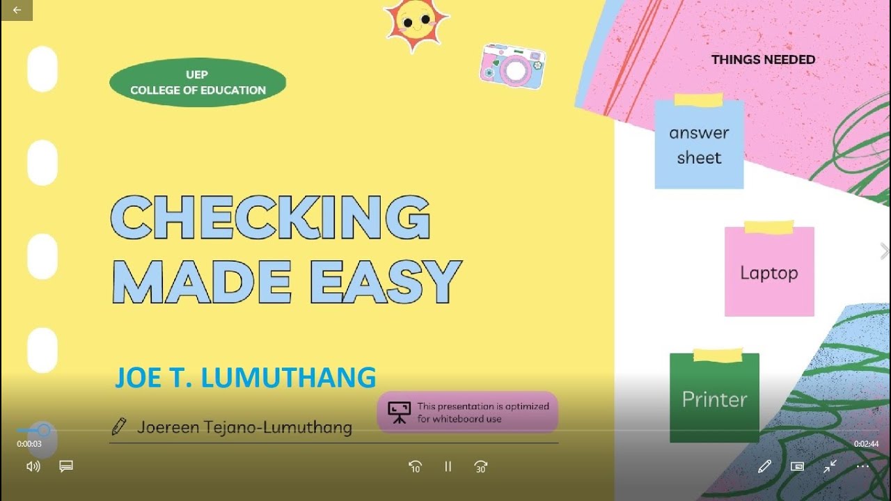 Checking test papers - YouTube