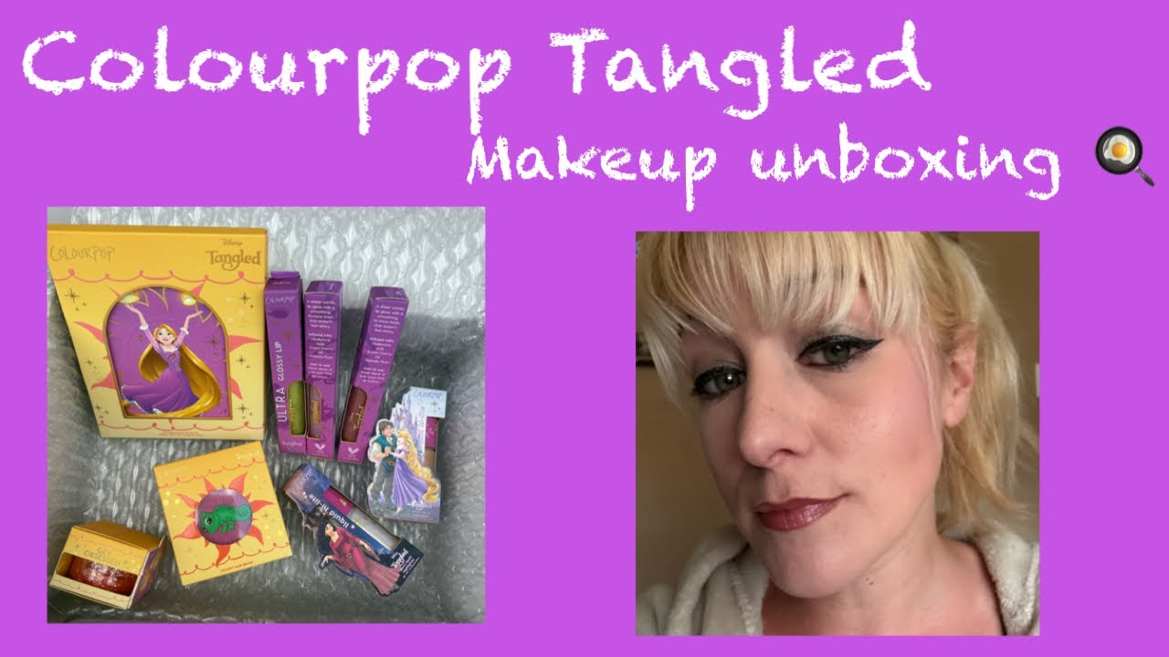 Colourpop Tangled Makeup Collection unboxing - YouTube