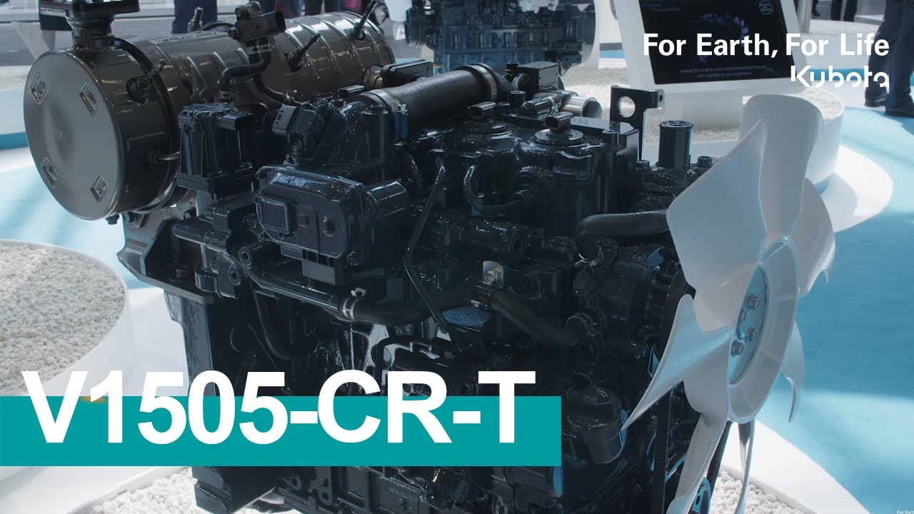 INTERMAT2018 : Kubota engine V1505-CR-T | 2018 - YouTube