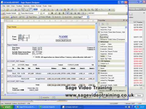 Chapter 9 - Reports - Modifying existing reports - YouTube
