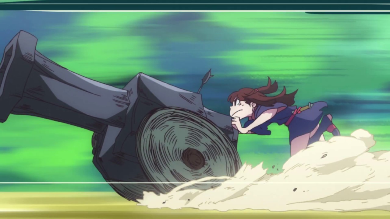 Little Witch Academia - Akko takes hold of the Shooting Star broom ...