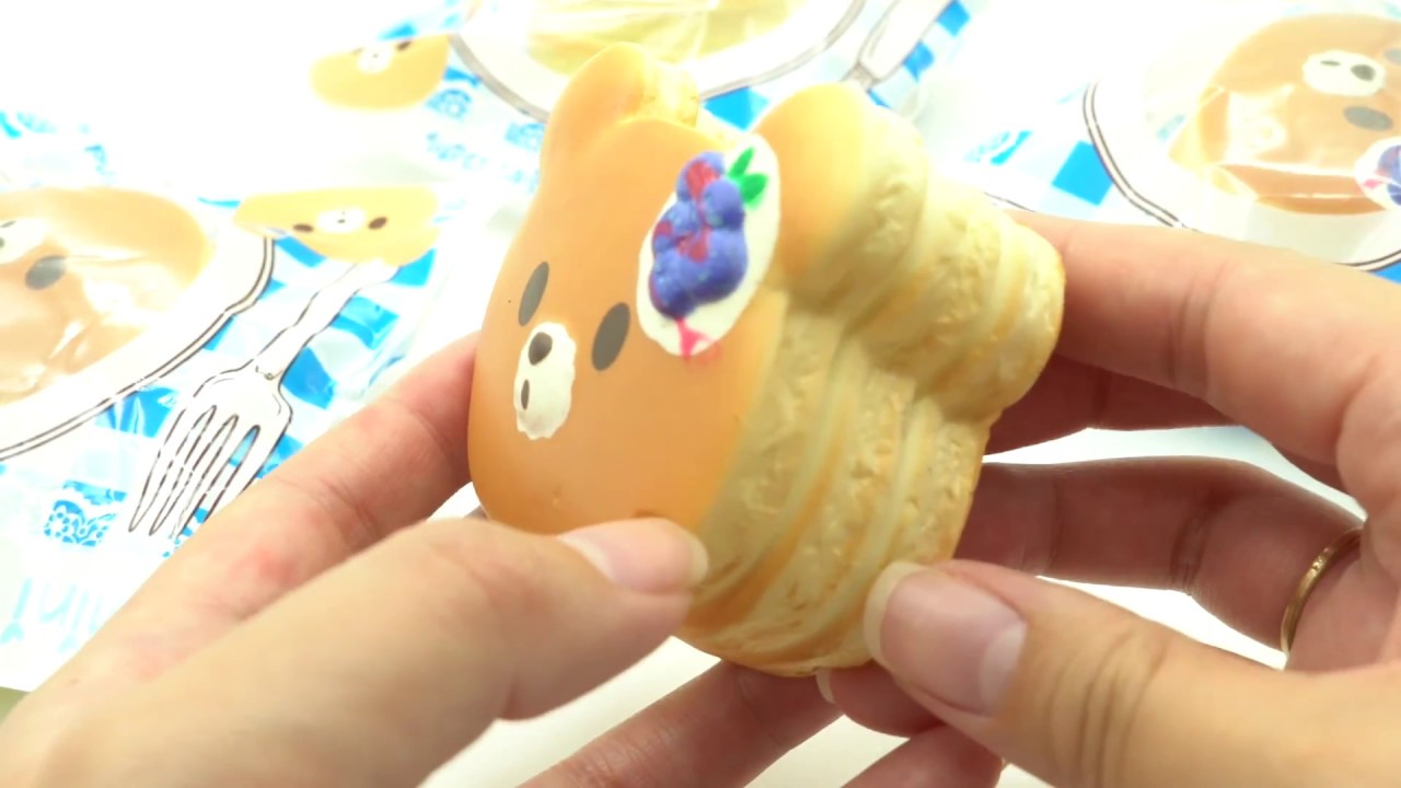 mini butter bear pancake squishy by Puni Maru - YouTube