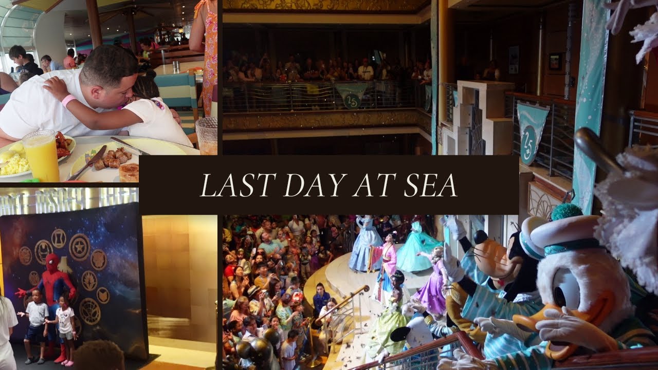 Last Day at Sea & Meeting Disney Characters - YouTube