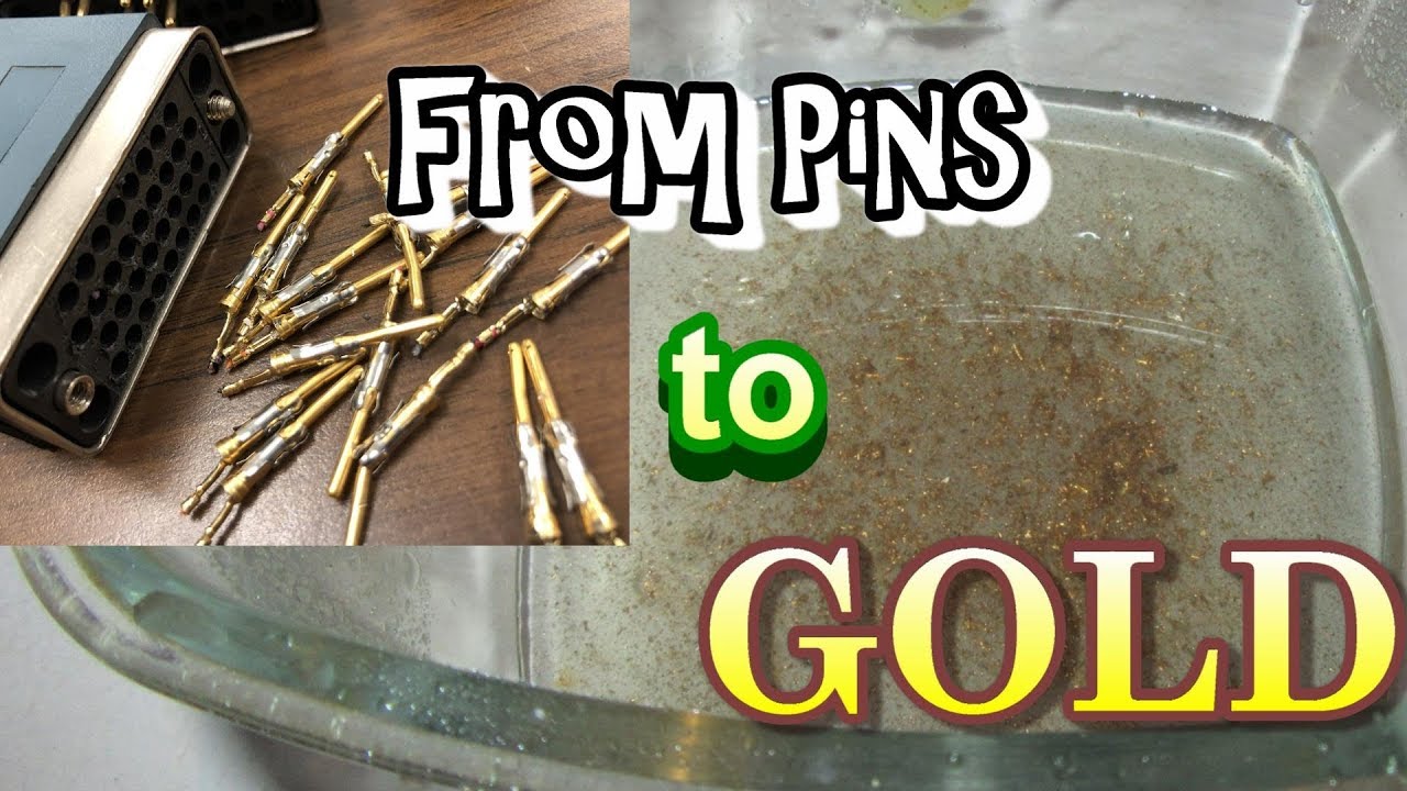 DIY Gold Recovery from cable pins, Full Process... - YouTube