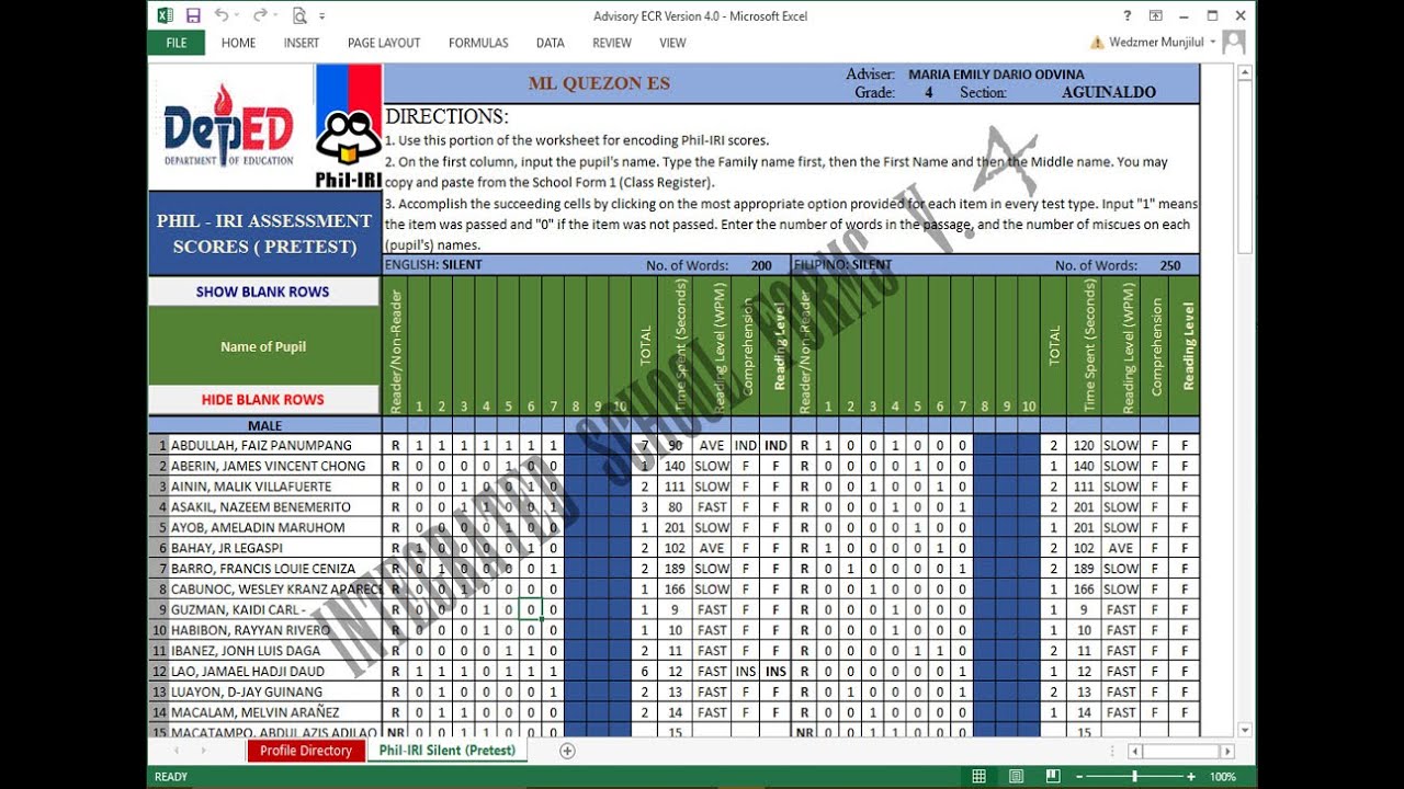 Integrated School Forms Version 4 Phil IRI Silent Oral Reading integrated-school-forms-version-4-phil-iri-silent-oral-reading