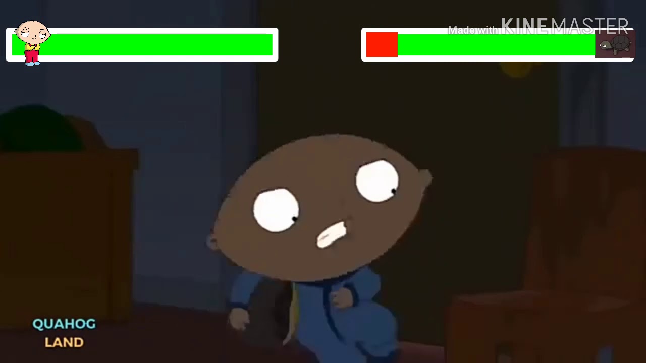 stewie y mario vs tortuga with healthbars - YouTube