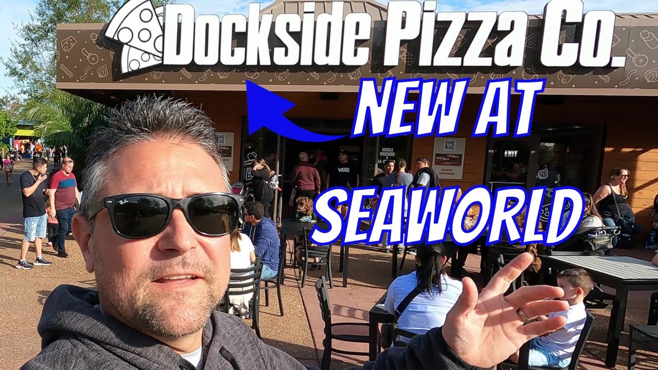 Theme Park Pizza Review From Dockside Pizza At SeaWorld Orlando! All ...