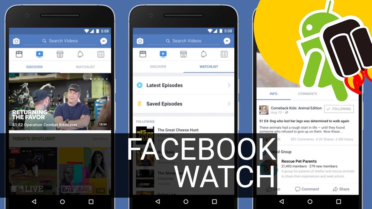 Facebook crea su propia TV con Watch, su nueva plataforma de vídeo ...