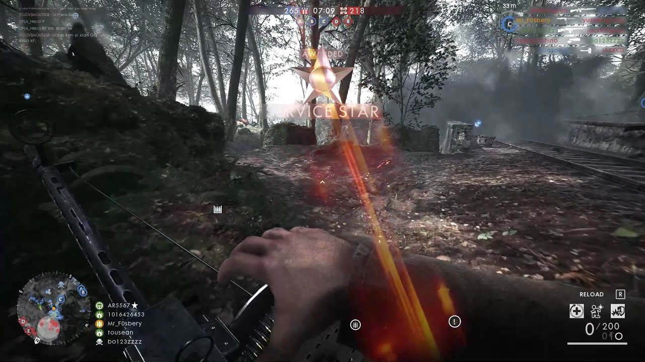 MG Gunner in Argonne Forest! BF1 Support GamePlay #15 - YouTube