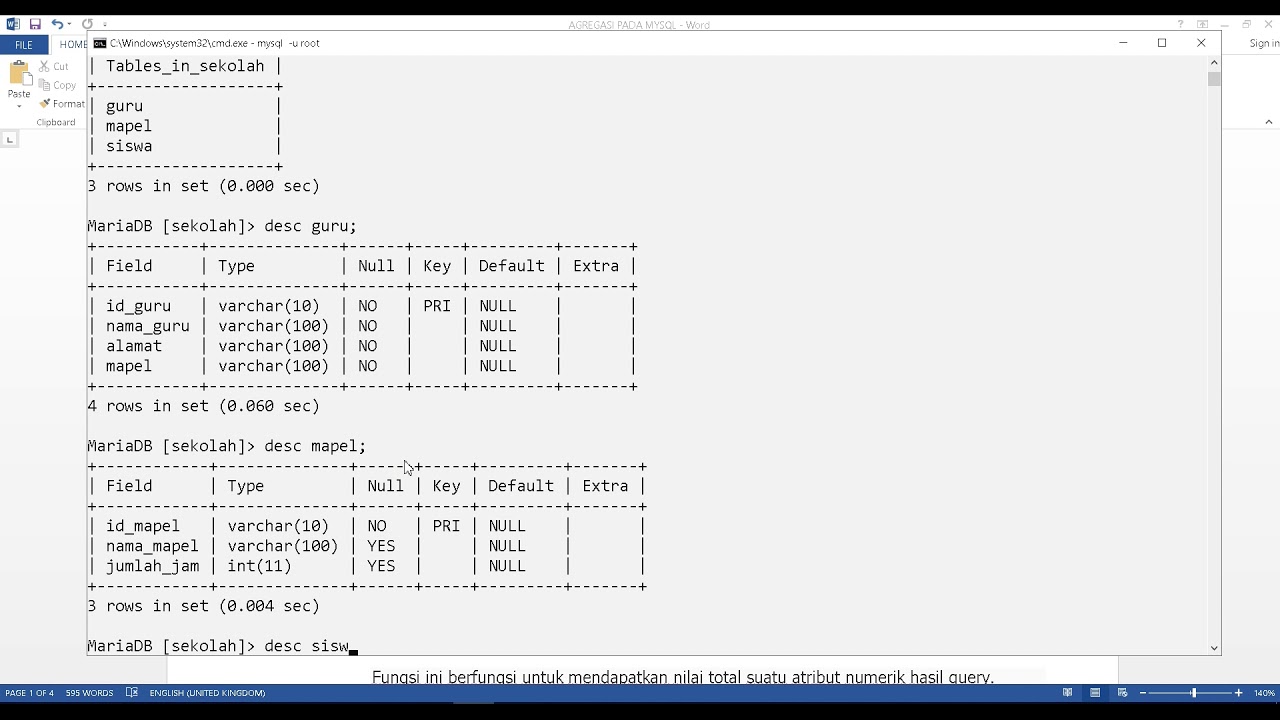 Agregasi Basis Data XI - YouTube