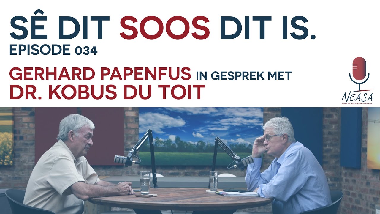 Sê dit soos dit is. Episode 034: Dr. Kobus du Toit - YouTube