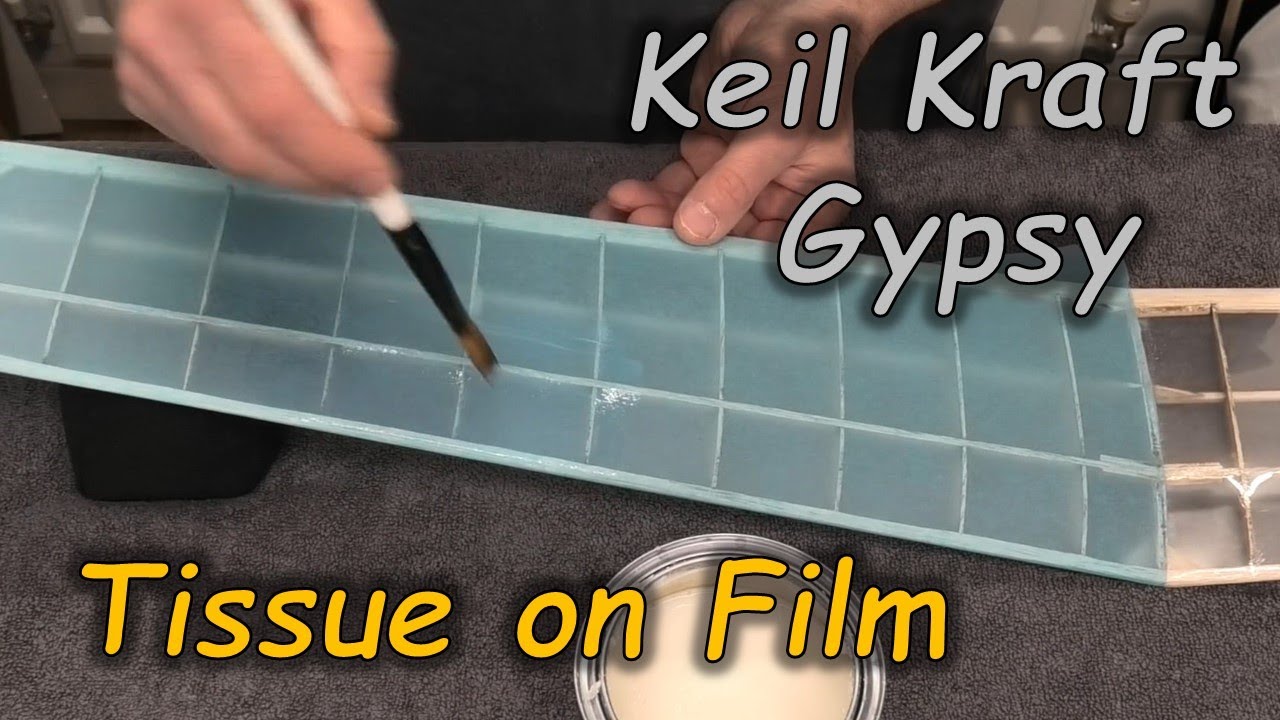 Keil Kraft Gypsy Build Series - Pt 9: Tissue on the wing - 1949 Design ...