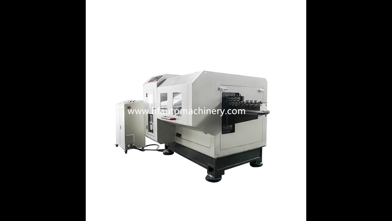Automatic wire nail making machine X150 for bigger wire nails - YouTube