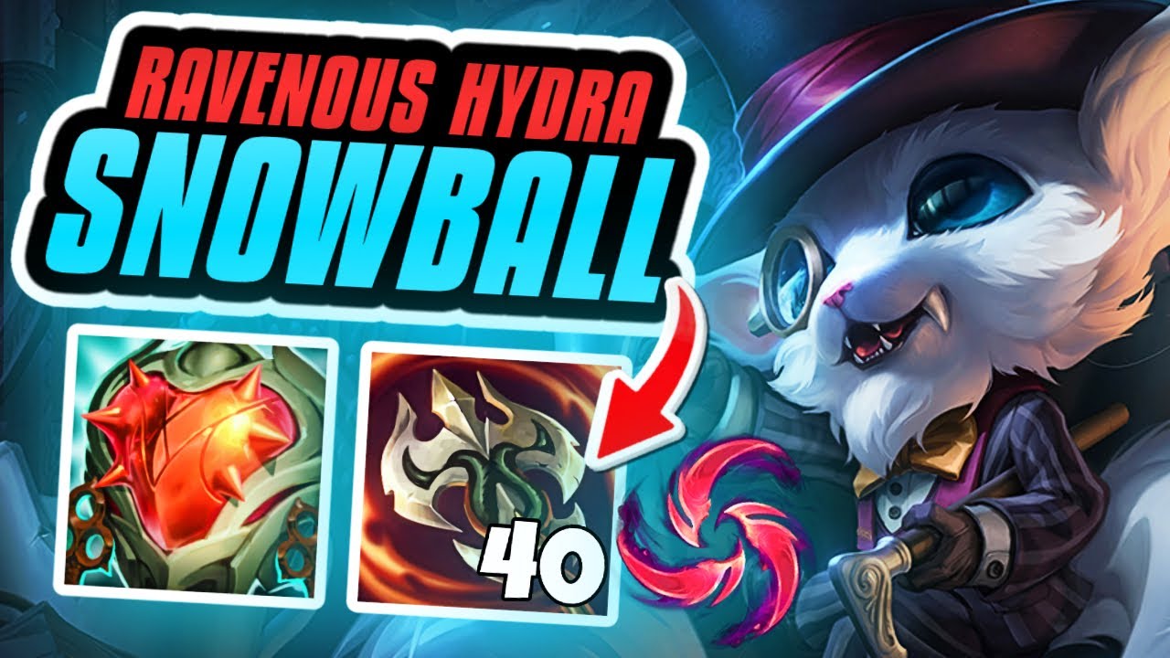 RAVENOUS HYDRA IS THE BEST SNOWBALL ITEM ON GNAR?!? Pre-Season 13 Gnar ...