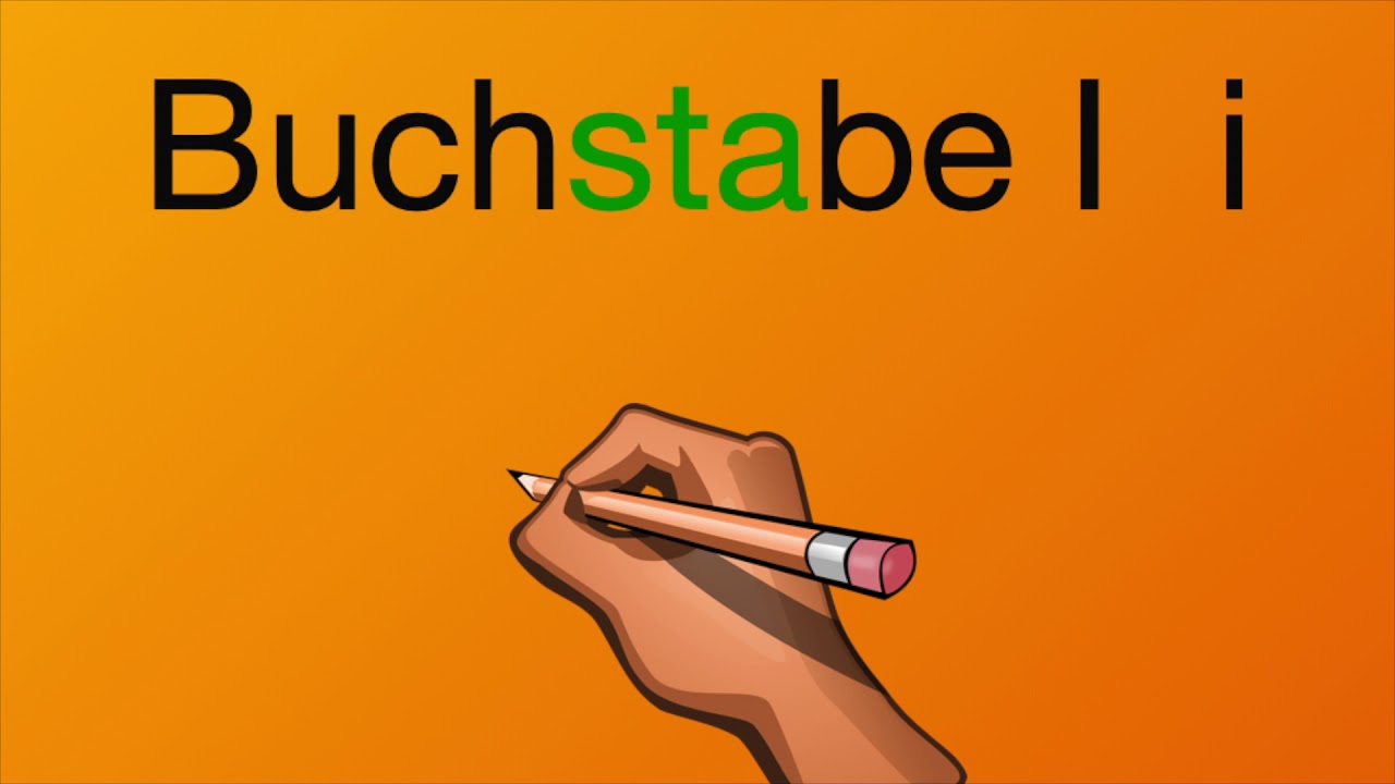 Übungen für den Buchstabe I - YouTube