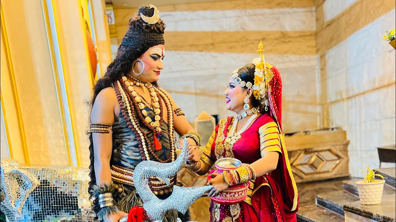 Ankush kushwaha art group shankar Parvati full jhaki - YouTube