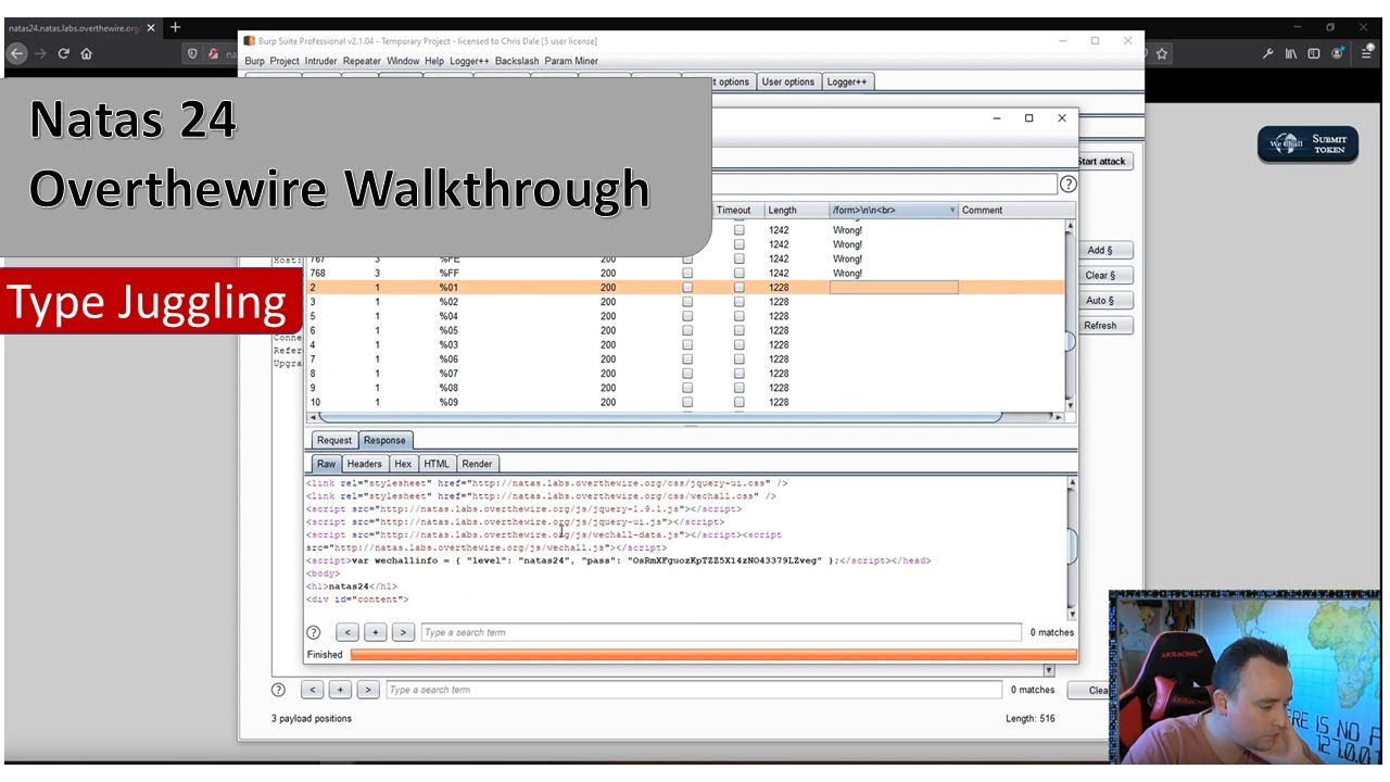 Funky Php Type Juggling Natas 24 Walkthrough Youtube