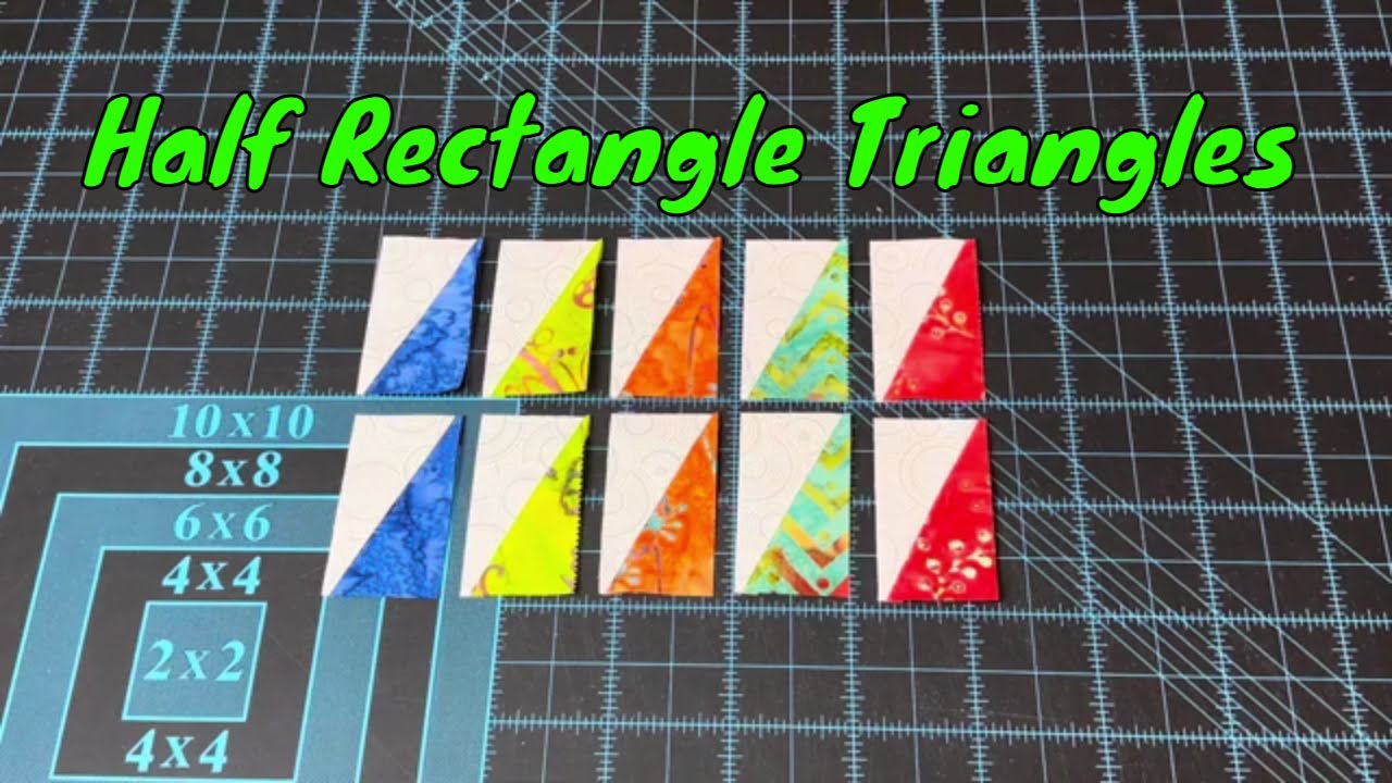 Sew Two Half Rectangle Triangles At Once - YouTube