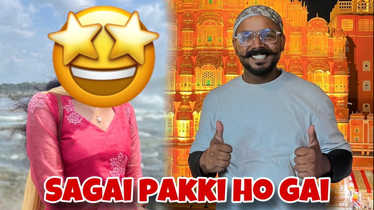 Sagai pakki ho gai || face reveal 😍|| #JITENDRA JACKSON VLOG 727 - YouTube