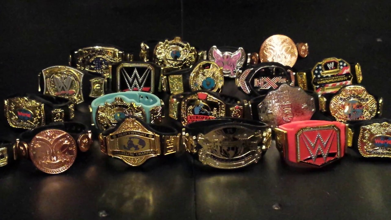 WWE Mattel Belt Collection 2017 - YouTube