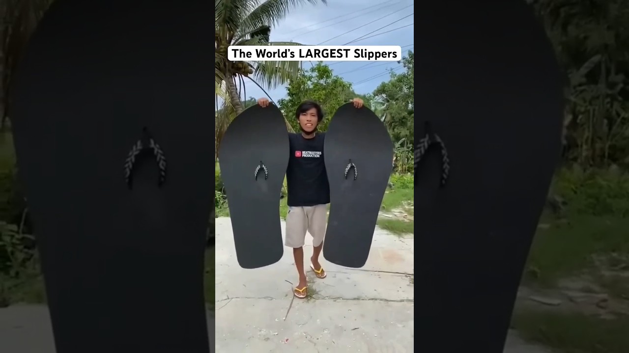 Pov: The World's Largest Slippers versus Mine #fyp #trending # ...