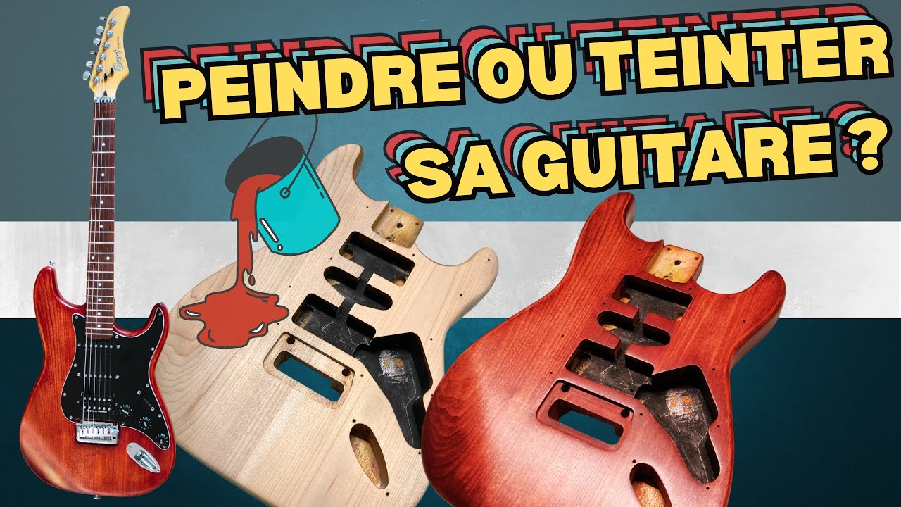 Peindre une guitare ? ou pas !! CORT 115 refinish et upgrade ! - YouTube