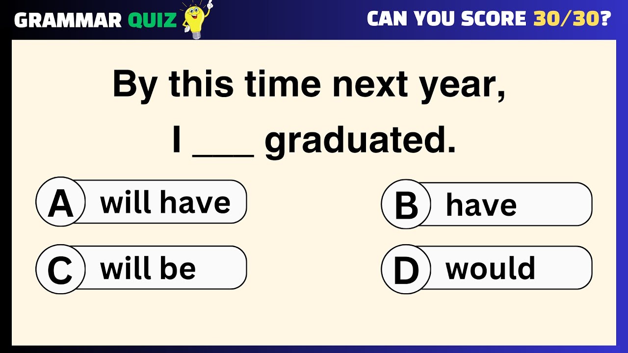 Fun Grammar Quiz: Can You Get a Perfect Score? - YouTube