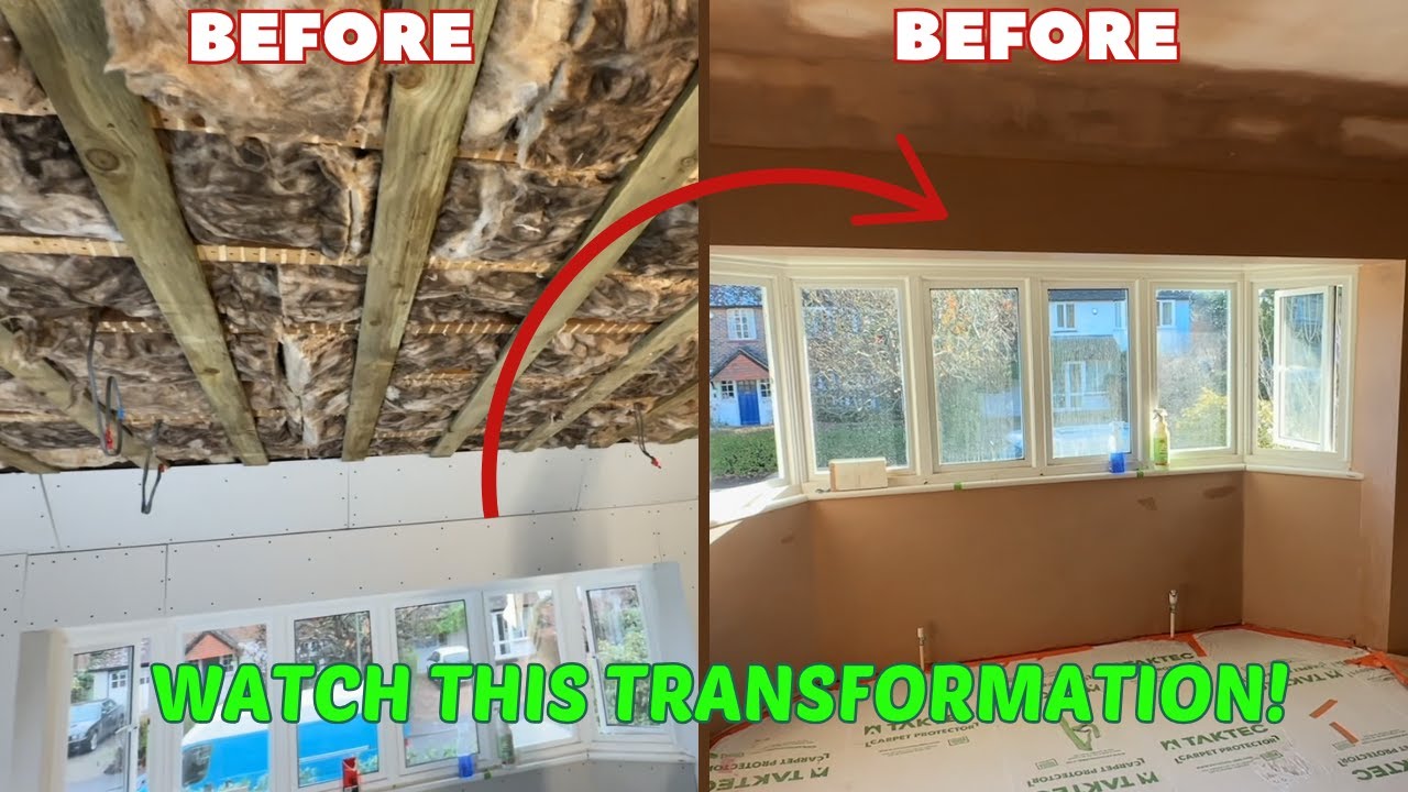 Plasterboarding Ceiling, Reinforcing Damaged Walls, & Smooth Plaster ...