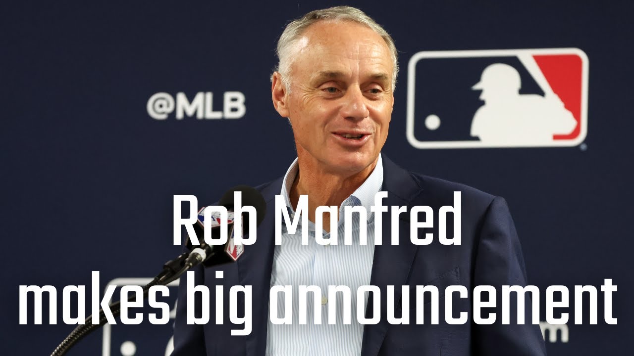 Rob Manfred announces plan to retire as MLB commissioner - YouTube