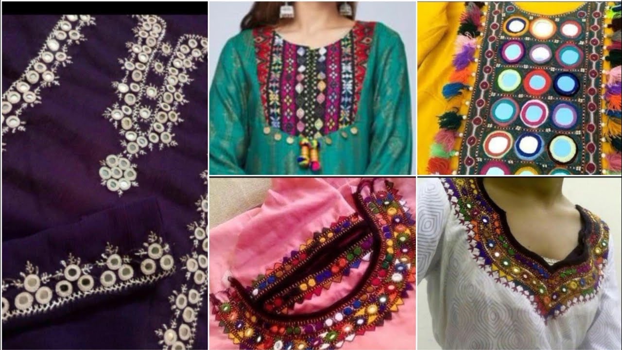 Beautiful mirror work with traditional sindhi balochi gujarati hand ...