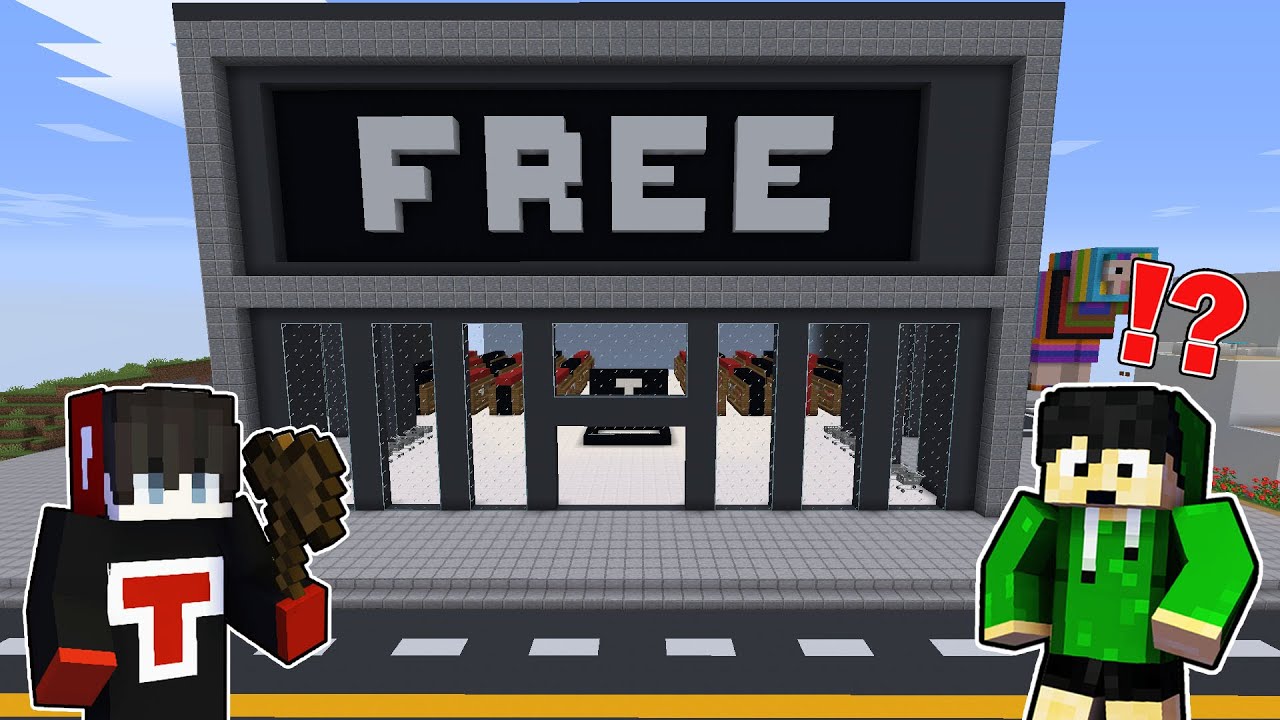 TankDemic Built A Free Store In OMO CITY😂 | Minecraft ( Tagalog ) - YouTube