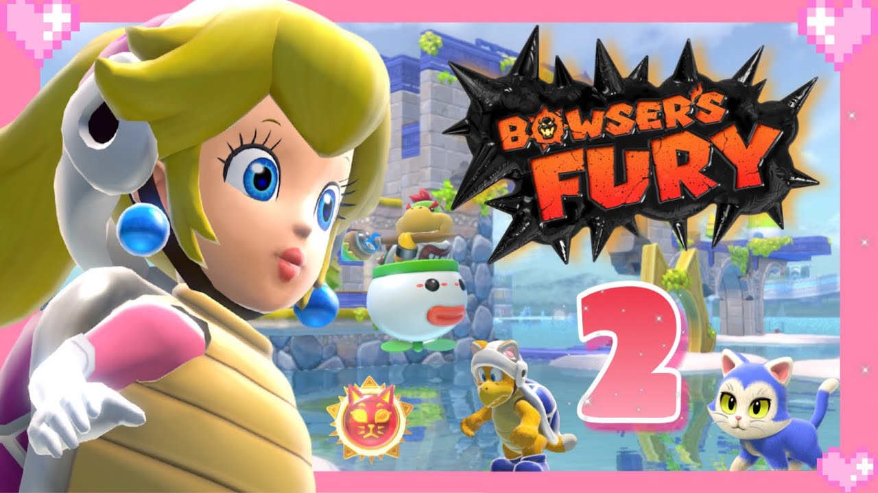 💗 Bowser's Fury (Pounce Bounce Isle) Peach Gameplay 💗 - YouTube