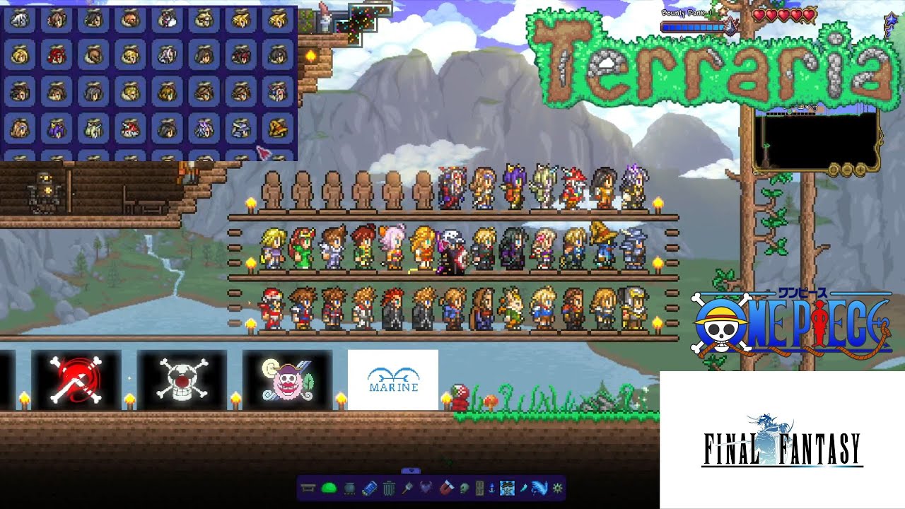 Terraria - Mod One piece + Final Fantasy - part 2 - YouTube
