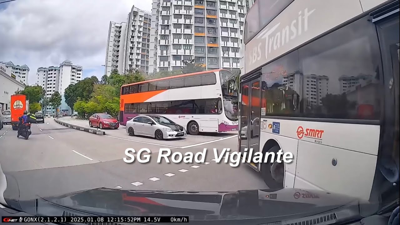 8jan2025 boon lay way smrt bus service 258 fail to form up to turn left ...