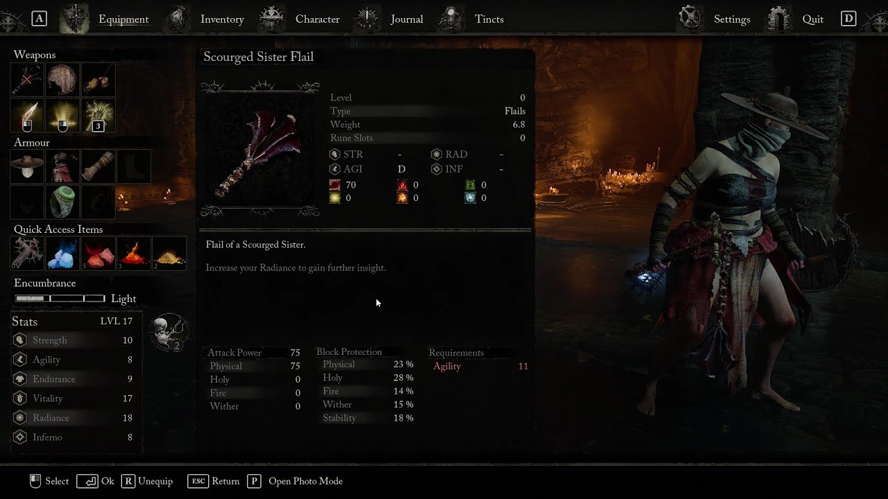 Lords of the Fallen Scourged Sister Flail Boss Weapon Move Set ...